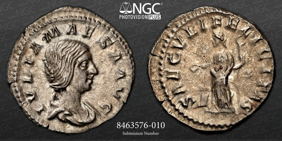 Julia Maesa Denarius (218-224/5 AD) - Grandmother of Elagabalus and Se ...