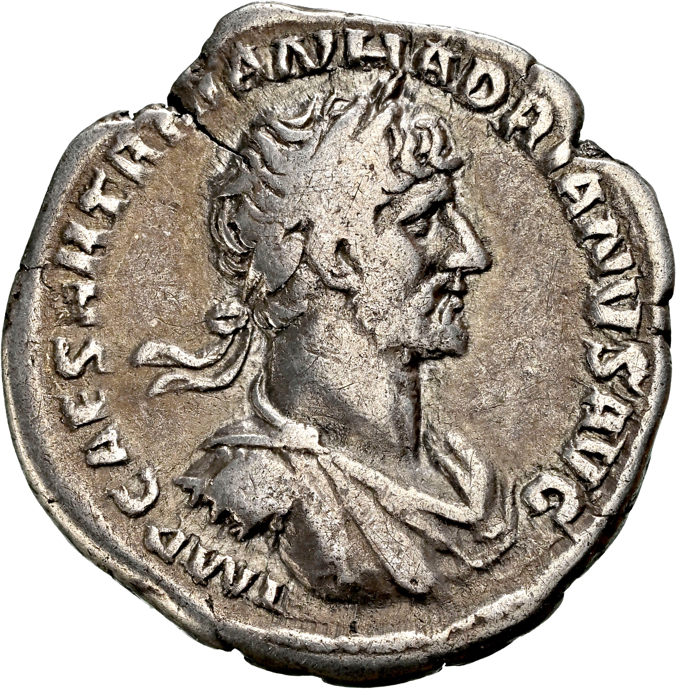 Roman Empire - Hadrian - Silver Denarius - NGC F - RIC:117 – Roman-Coins